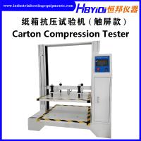 China PLC Touch Screen Carton Compression Tester Packaging Strength 200KG-5000KG for sale