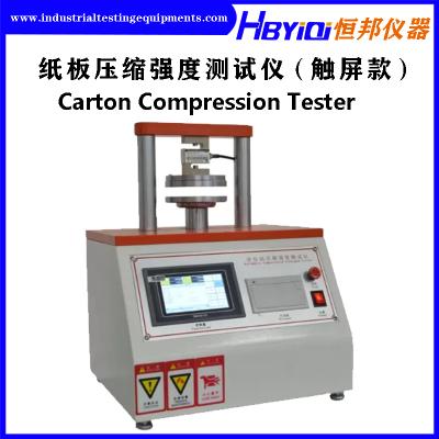 China PLC Control Cardboard Compression Strength Tester 100kgf 200kgf 300kgf for sale