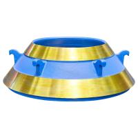 China 100TPH Limestone Cone Crusher Equipment Wear Spare Parts Concave Bowl Liner for sale
