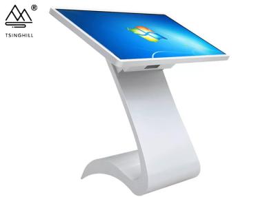 China 55 Inch Floor Standing Touch Screen Kiosk Billing Machine 500cd/m2 Brightness for sale