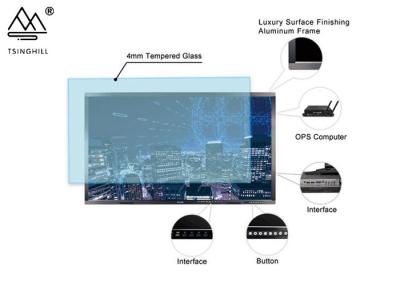 China 55 Inch IPS LCD Interactive Digital Blackboard Touch Screen Black Board 4K UHD for sale