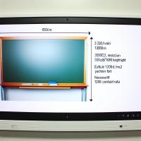 China Resolution Interactive Digital Blackboard 1920*1080 Resolution 350cd/m2 Brightness 1200 1 Contrast Ratio for sale