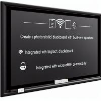 China Built-in Speakers Black Or OEM Interactive Digital Blackboard with Wi-Fi Connectivity for sale