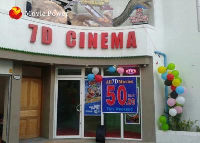 China Customized Back poking / Air injection Chair 7D Movie Theater for sale