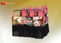 China Rain Snow Bubble XD Movie Theater , 6 DOF Electric Platform 7D Interactive Theater for sale