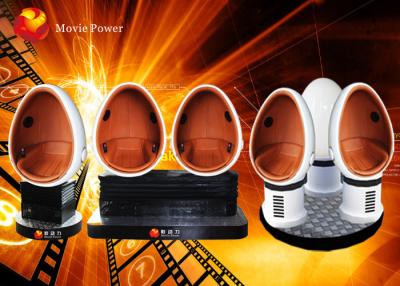 China Interactive 3 Seats 360 Degree Egg 9D VR Cinema Simulator DC 220V 4.5KW for sale