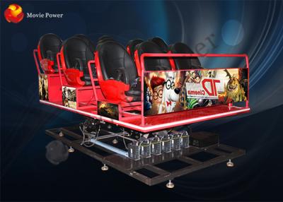China 6 DOF Electric Platform 7D Interactive Theater With Rain / Snow Effects for sale