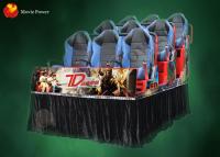China Snow Bubble Lighting 7D Movie Theater XD Simulator With Wheel / Exciting Gam for sale