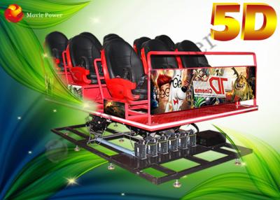 China Blue Red Yellow Virtual Reality 5D Movie Theater / 5D Cinema System for sale