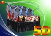 China Luxury Pneumatic 6 / 8 Seat 5D Movie Theater Simulator Equipment for sale