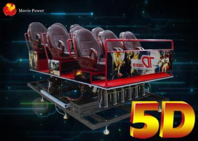 China Air Injection Leg Sweep Chair 5D Movie Theater With 3D Stereoscopic Movies for sale