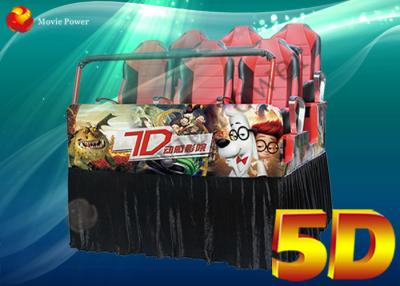 China Professional Virtual Reality 5D Movie Theater Equipment Blow Water To Face for sale