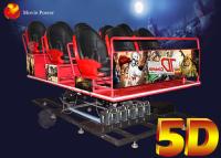 China Wind Fog Smell Virtual Reality 5 D Movie Theater / 5D Sinema With 100pics Films for sale
