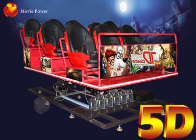 China Wind Fog Smell Virtual Reality 5 D Movie Theater / 5D Sinema With 100pics Films for sale