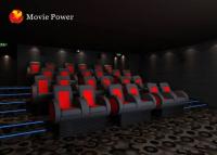China Extraordinary Sound 4D Movie Theater System With Black Vibration Chairs for sale
