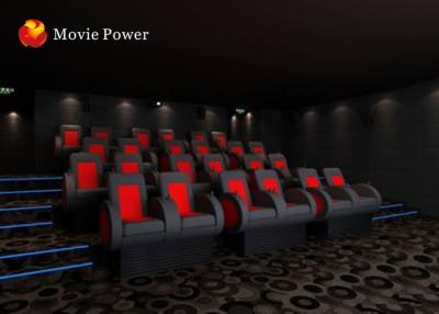 China Extraordinary Sound 4D Movie Theater System With Black Vibration Chairs for sale