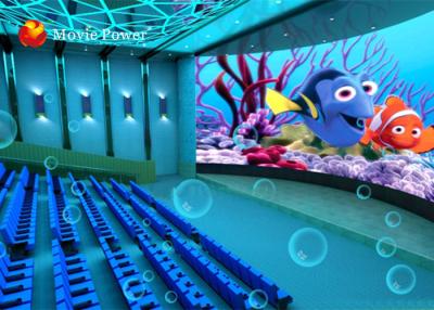 China Large 30 Seat 4D Theater System With Pneumatic / Hydraulic Motion Chair for sale