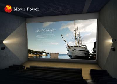 China Popular Electronic 3 DOF 4D Movie Theater System With 360 Big Screen for sale