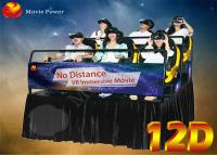 China Hydraulic / Electronic 12D Cinema Theatre Simulator With 6 DOF Dynamic Platform for sale