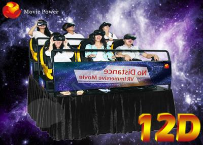 China Resourceful Interactive Virtual Reality 12D XD Movie Theatre With 6/8/9/12 Seater for sale