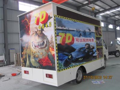 China 5d cinema equipment Mobile Movie Theater with Back poking / Air injection for sale