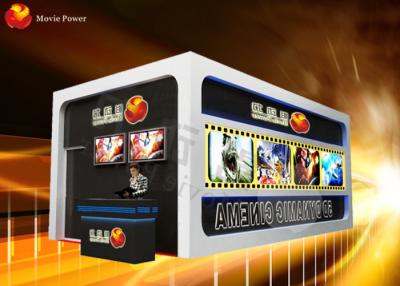 China Hydraulic Electric Cyinder Simulator Amusement Park 4D 5D 7D mobile cinema Motion 6 Seats for sale