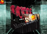 China Electric cinema equipment 5D movie theater yellow red fiberglass for sale