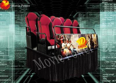 China Electric cinema equipment 5D movie theater yellow red fiberglass for sale