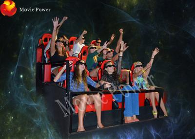 China Amusement Gun Shooting Interactive 6 Seat 7D VR Cinema Simulator Back Poking Effects for sale