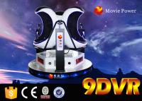 China White and Black 9D Egg VR Cinema 3 Seats Motional Chair and Virtual Reality for sale