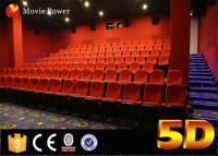 China 100 Seats Electric System 4d Motion Theatre Seat With Rain Bubble Snow Wind Fire for sale