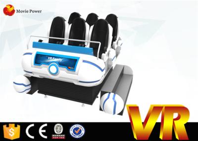 China Promotion 6 Seat Family 9D VR Cinema With 6 Dof Simulator Motion Electric Platform for sale