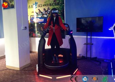 China Game Arcade Machine 9D VR Cinema Battle Simulator Virtual Reality With Purple Horn for sale