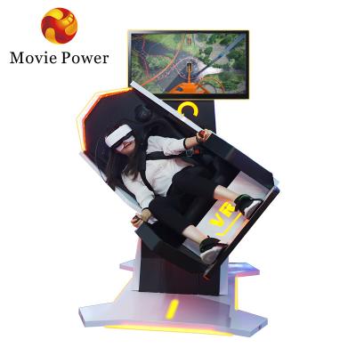 China 3D 9D VR Cinema Virtual Reality Roller Coaster 360 Rotating Vr Chair Flight Simulator Game Machine for sale