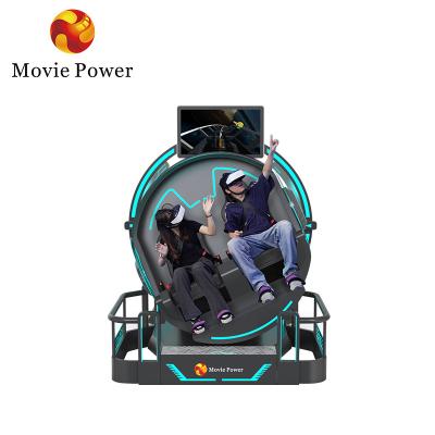 China Smart Control VR 360 Flying Cinema 2 Seats 9D VR Roller Coaster Simulator for sale