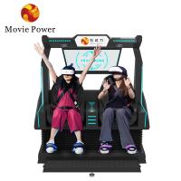 China 5.0KW 9d VR Cinema 2 Seats Roller Coaster Vr Chair Arcade 4d 8d Virtual Reality Simulator With Shooting for sale