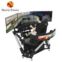 China Portable 3 Screen Driving Simulator 6 DOF Racing Cars Arcade Dynamic Motion Drive Equipment for sale