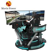 China 6 Dof Hydraulic Racing Simulator Vr Games Virtual Reality 3 Screen F1 Racing Simulator for sale