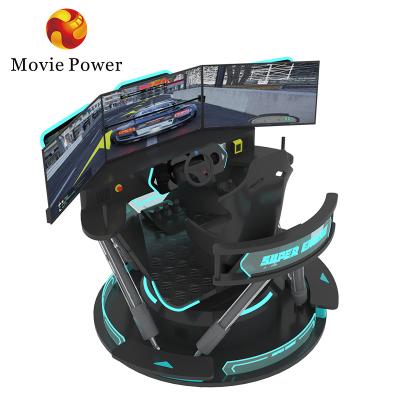 China 5.0KW F1 Car Racing Simulator Driving Game Machine 6 Dof Motion Platform With 3 Screen for sale