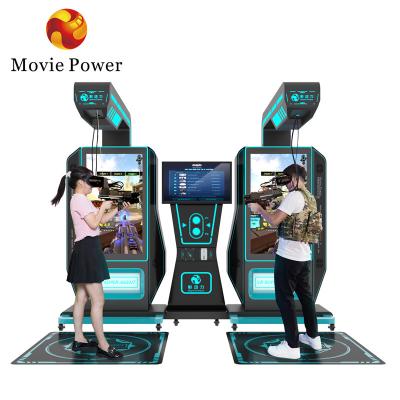 China Shooting Machine Virtual Reality Gun Arcade Machine 2 Player Amusement Ride 9d Vr Simulator for sale