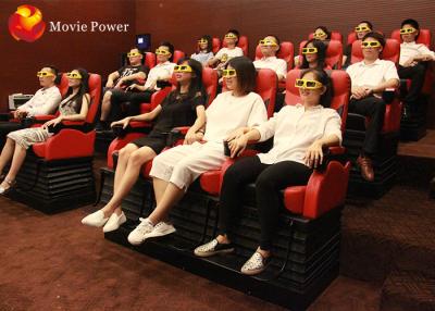China High Profit Red White Movement Chair 12 Special Effects 4D Mobile Truck Cinema for sale