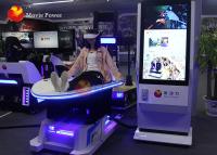 China White Colour 9D VR Cinema Dynamic Slide Simulator With Roller Coaster Games for sale