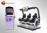 China Amusement Park 9D Virtual Reality Cinema 3 Dof 3 Seater Simulator Equipment for sale