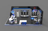 China Unique Iron / Fiberglass Standing Up 9D VR Theme Park Customized Colour for sale