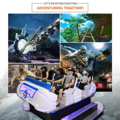 China 6 Seats 9D Virtual Reality Simulator Aluminium Boat For Amusement Park for sale