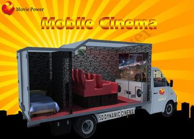 China Multiplayer 6 / 9 / 12 Seats 7D Movie Theater / Theme Park Truck Mobile 5D Cinema for sale