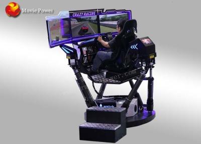 China 360 Degree Dynamic 9D VR Simulator 3 Screens Arcade Game Machines for sale