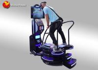China Black & Blue Standing Up 9D VR Surfing Motion Simulator Interactive Entertainment Games for sale