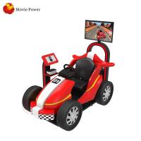 China Purple Horn Children Amusement 9D Simulator Virtual Reality Racing Game Machine for sale