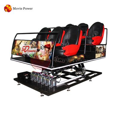 China Coin Operated 5D Movie Theater 6 Seats Wonderful Experience Screaming Feeling for sale